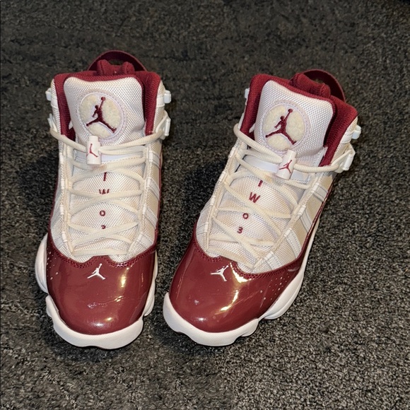 Jordan | Shoes | Air Jordan Maroon And White Sneakers | Poshmark